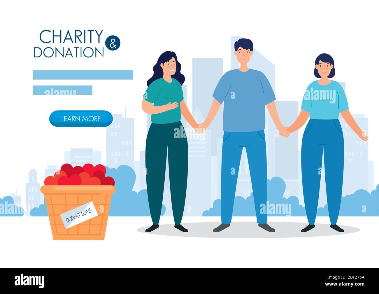 Basket for help Stock Vector Images - Alamy