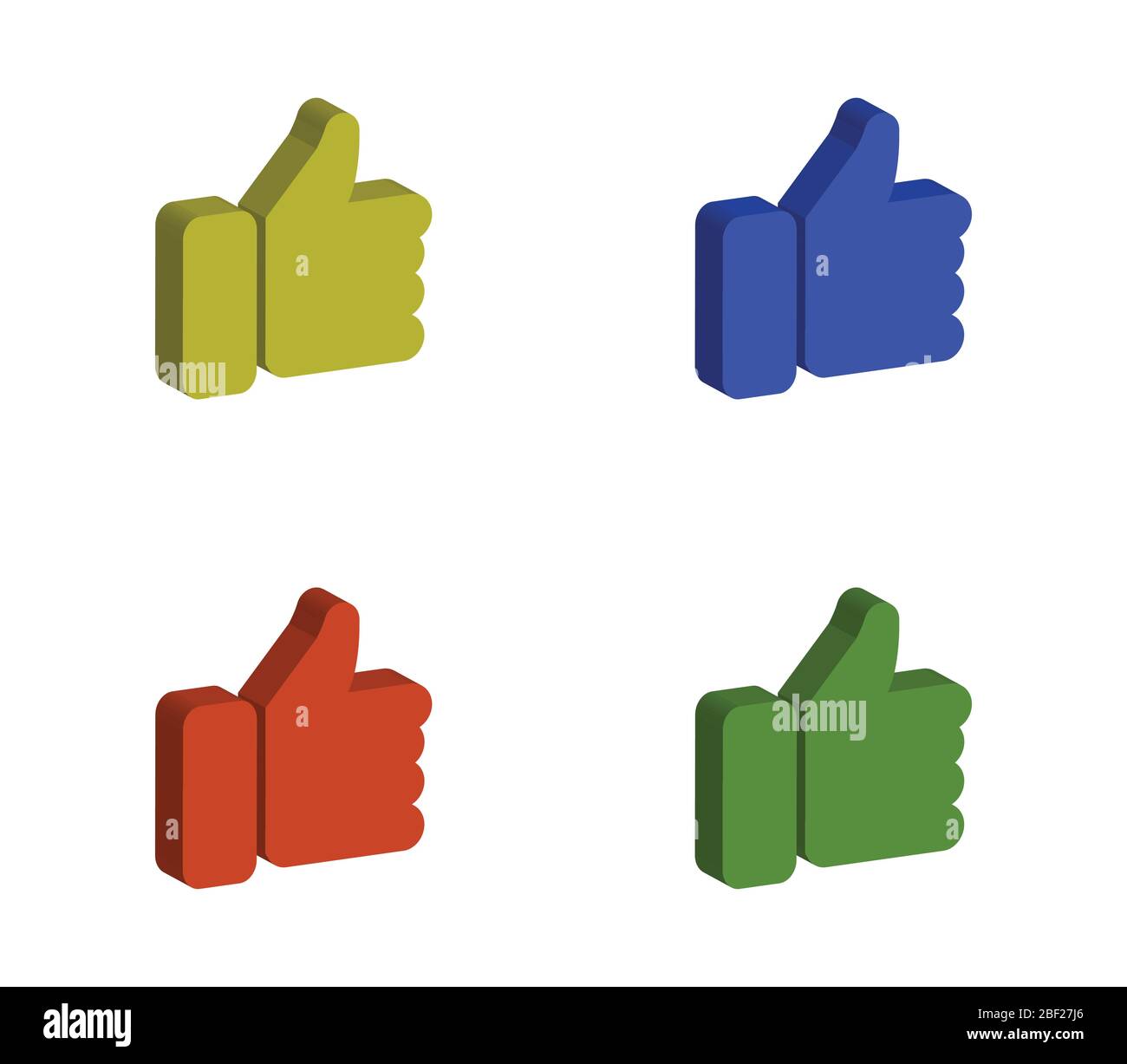 I like hand icon illustrated in vector on white background Stock Vector ...