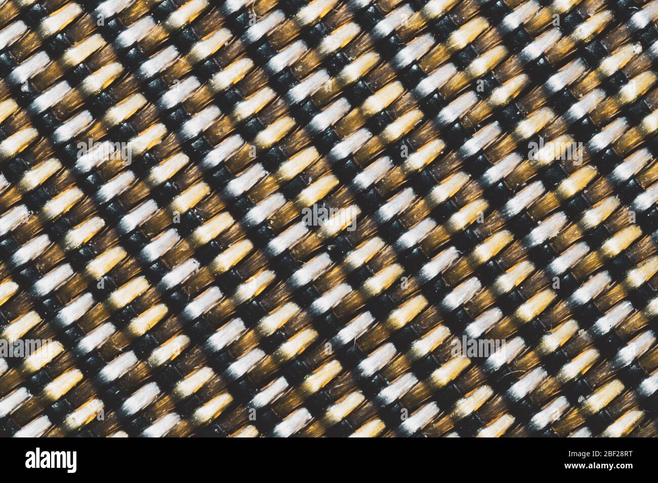Woven pattern from threads macro. fabric texture. textile background ...