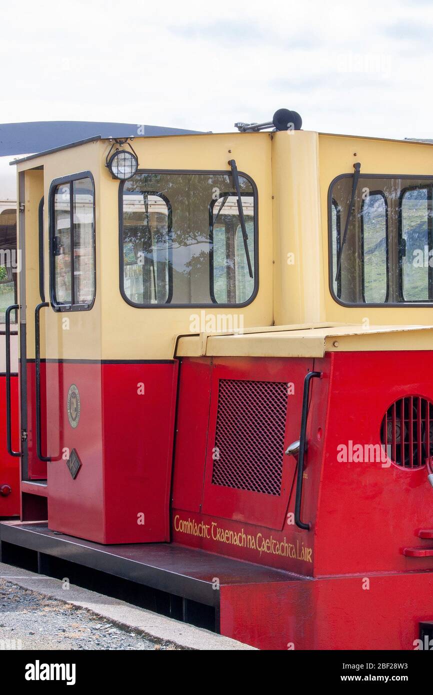 Close-up of a restored Simplex 102T locomotive used for pulling a ...