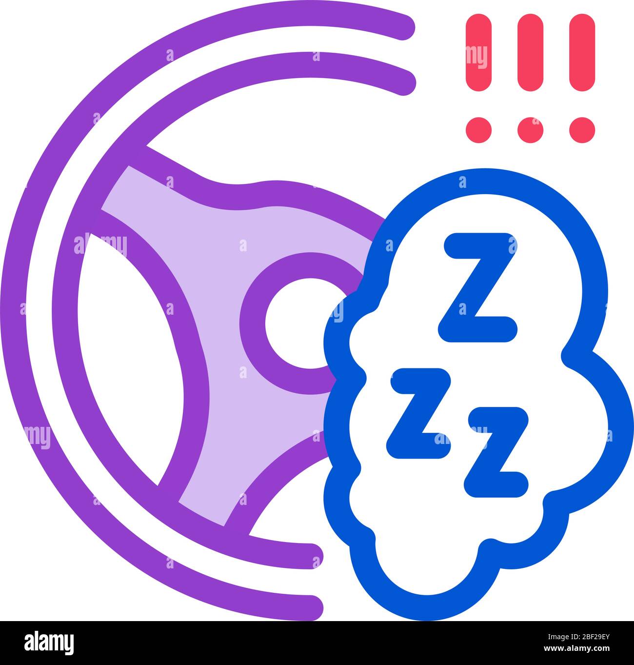 machine warning icon vector outline illustration Stock Vector Image ...