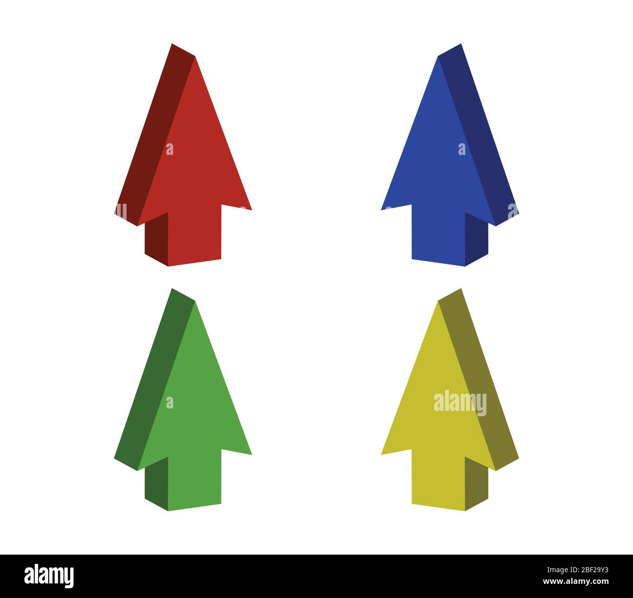 arrow icon illustrated in vector on white background Stock Vector Image ...