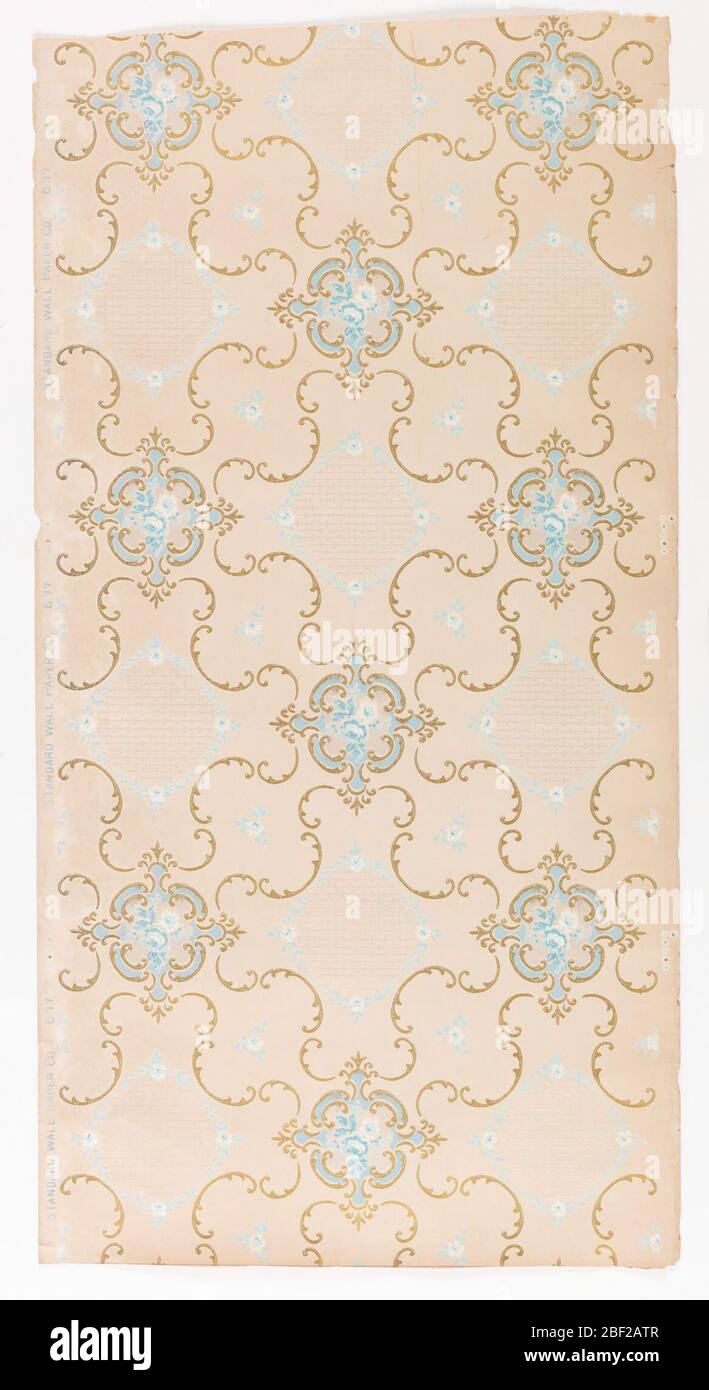 Blue trellis pattern hi-res stock photography and images - Alamy