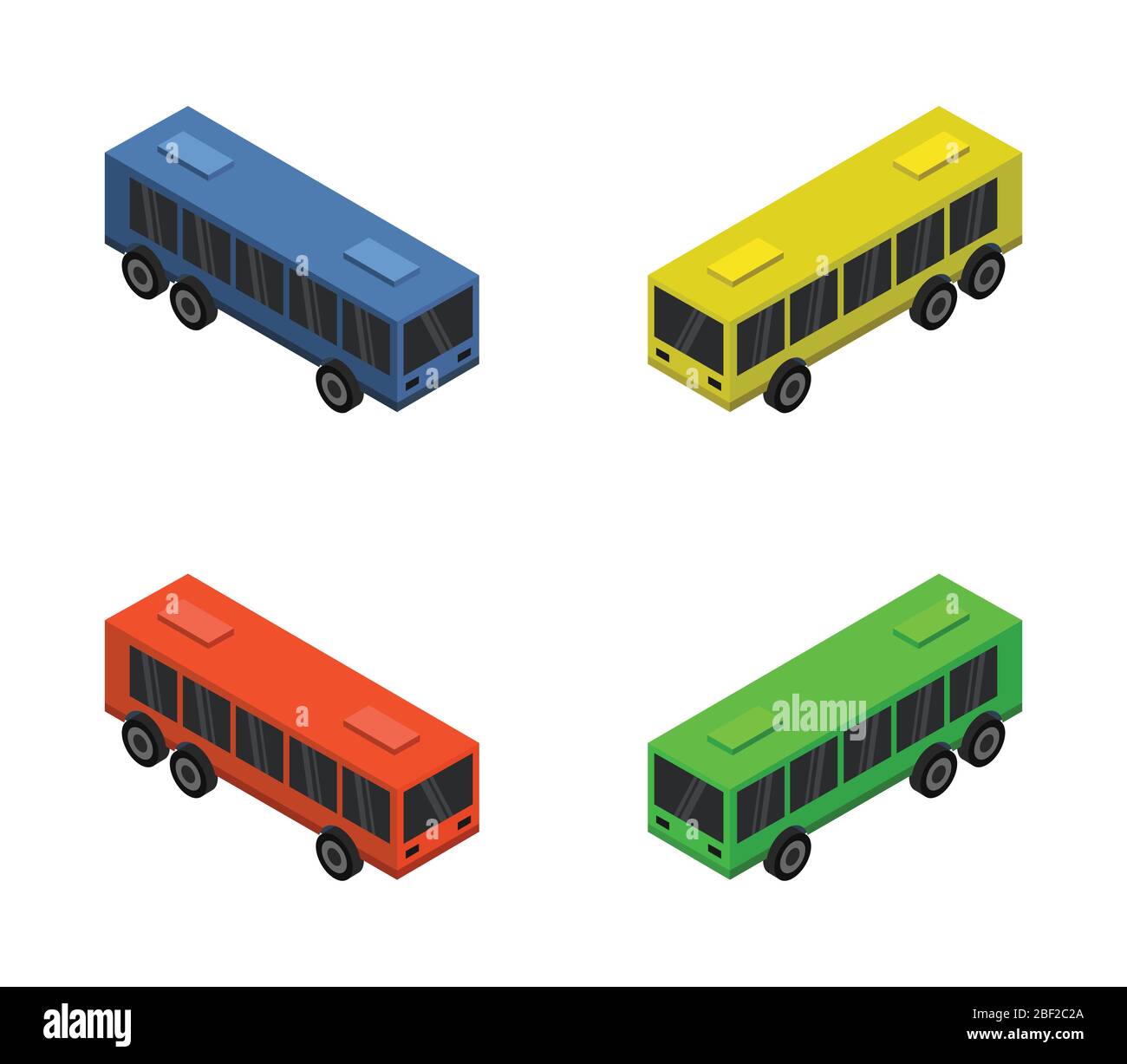 city bus icon illustrated in vector on white background Stock Vector ...