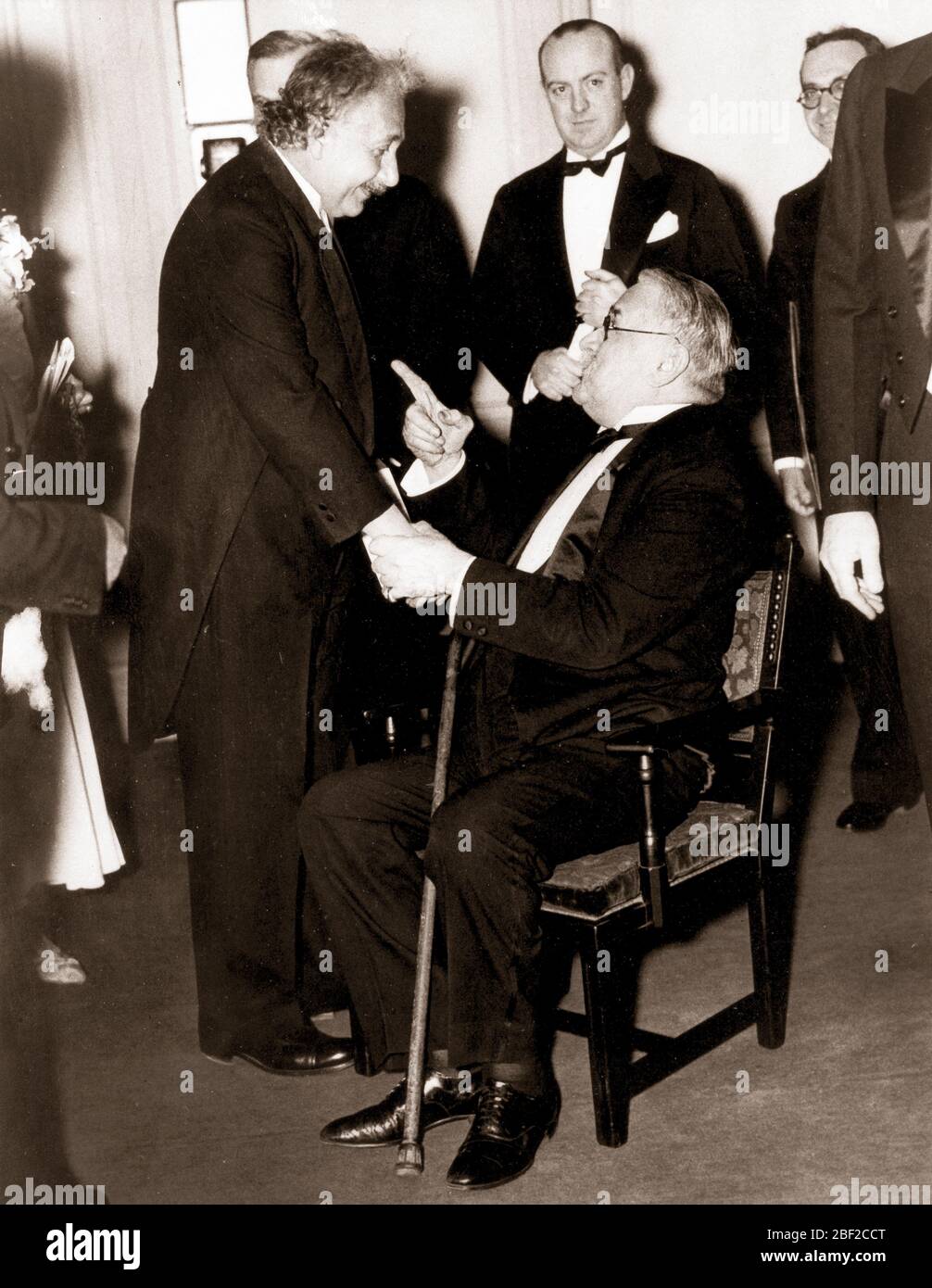 Albert Einstein Holding Nobel Prize