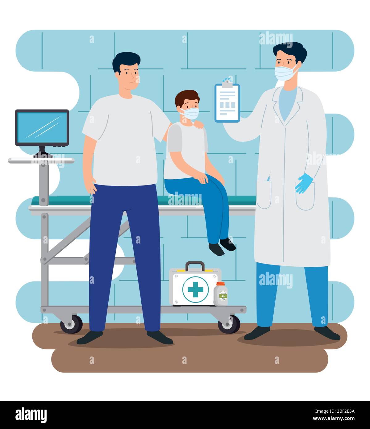 Family doctor specialist in Stock Vector Images - Alamy