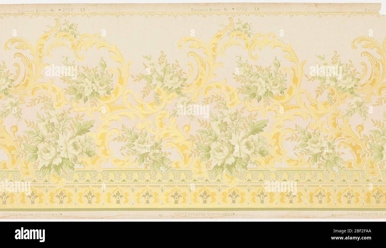 Gold foliate design hi-res stock photography and images - Alamy