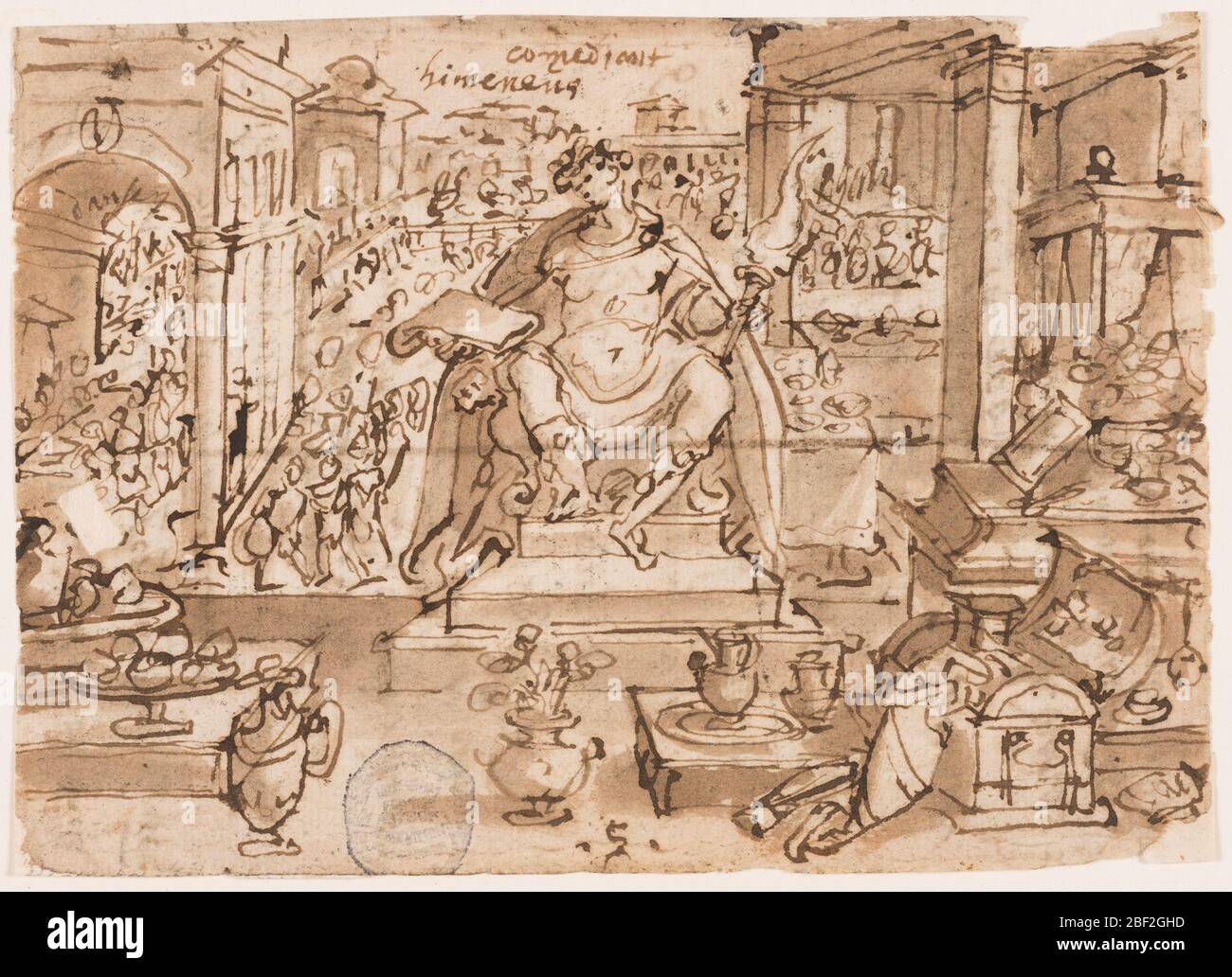 Recto Hymenaeus or Nuptiae God of Weddings design for pl 5 in the ...