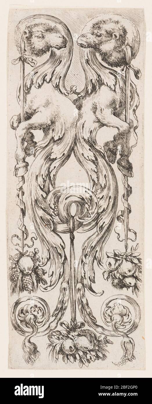 Plate from Ornamenti o Grottesche Ornaments or Grotesques. Vertical ...