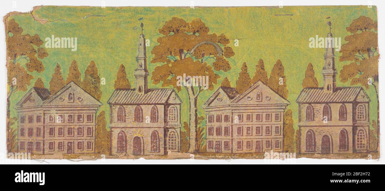 Bandbox fragment. Group of flattened bandbox fragments most of which ...