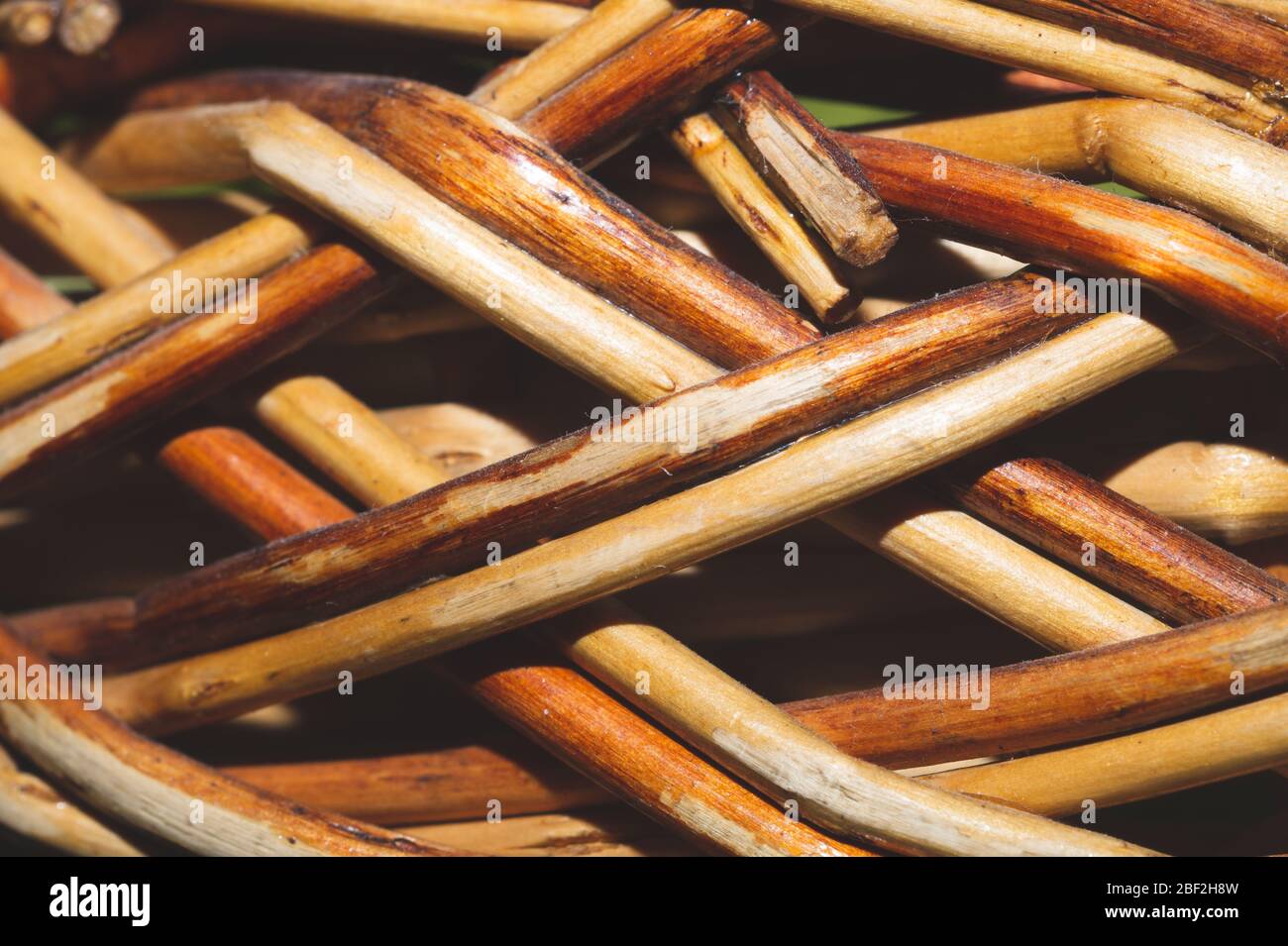Weaving background. woven texture. wooden vine wicker straw basket ...