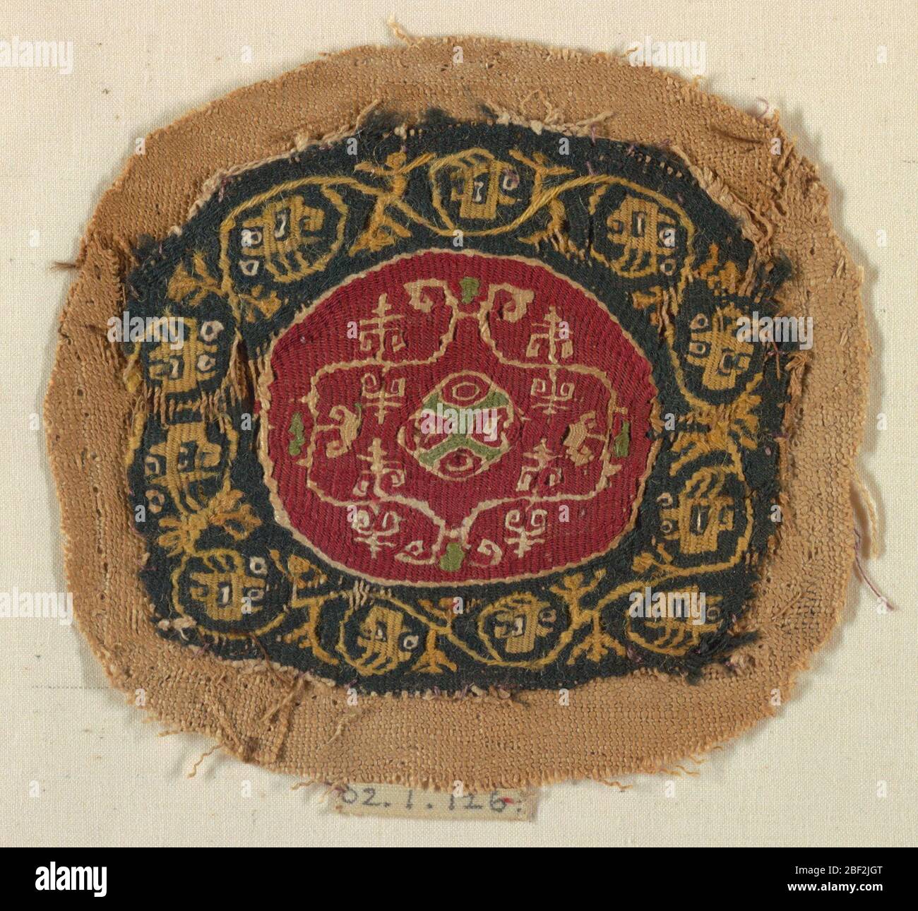 Medallion. Linear design within a deep border frame Stock Photo - Alamy