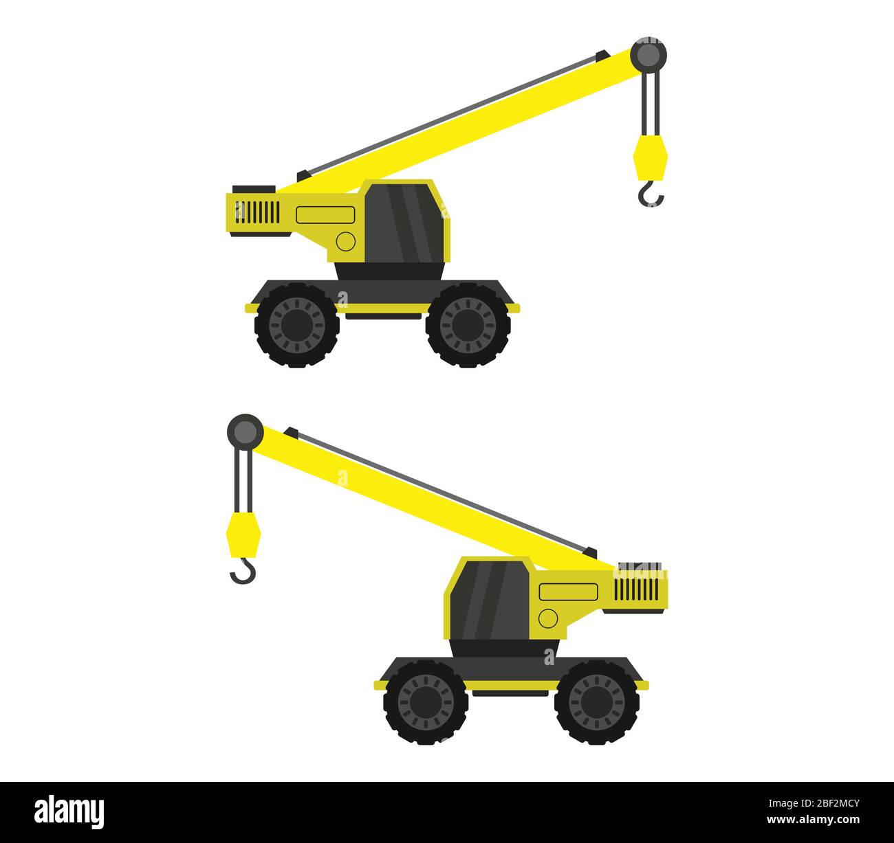 crane icon illustrated in vector on white background Stock Vector Image ...