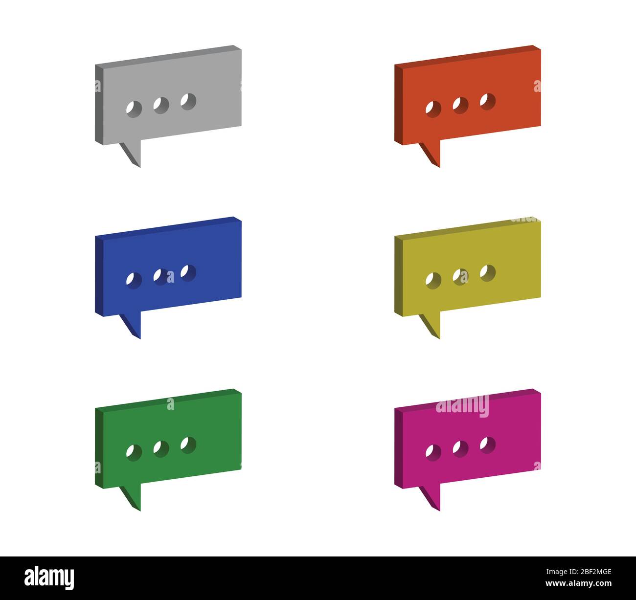 dialog cloud icon illustrated in vector on white background Stock ...