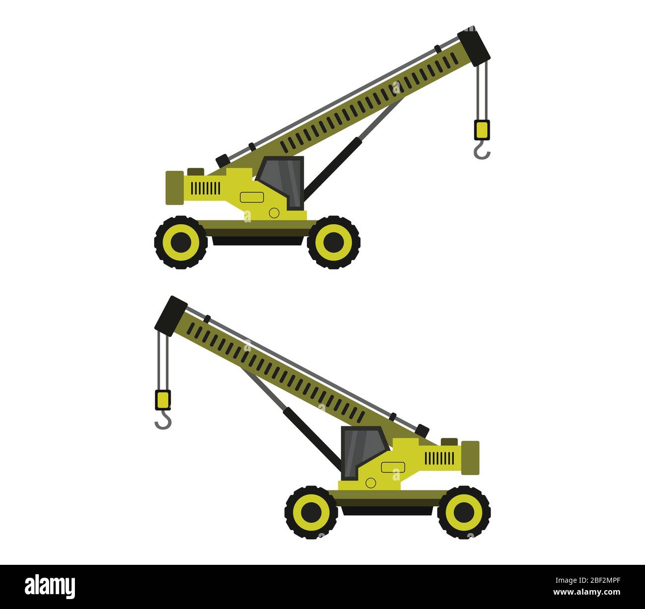 crane icon illustrated in vector on white background Stock Vector Image ...