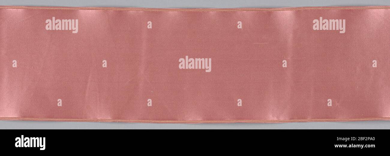 Ribbon. Pink satin ribbon with cord edge Stock Photo - Alamy