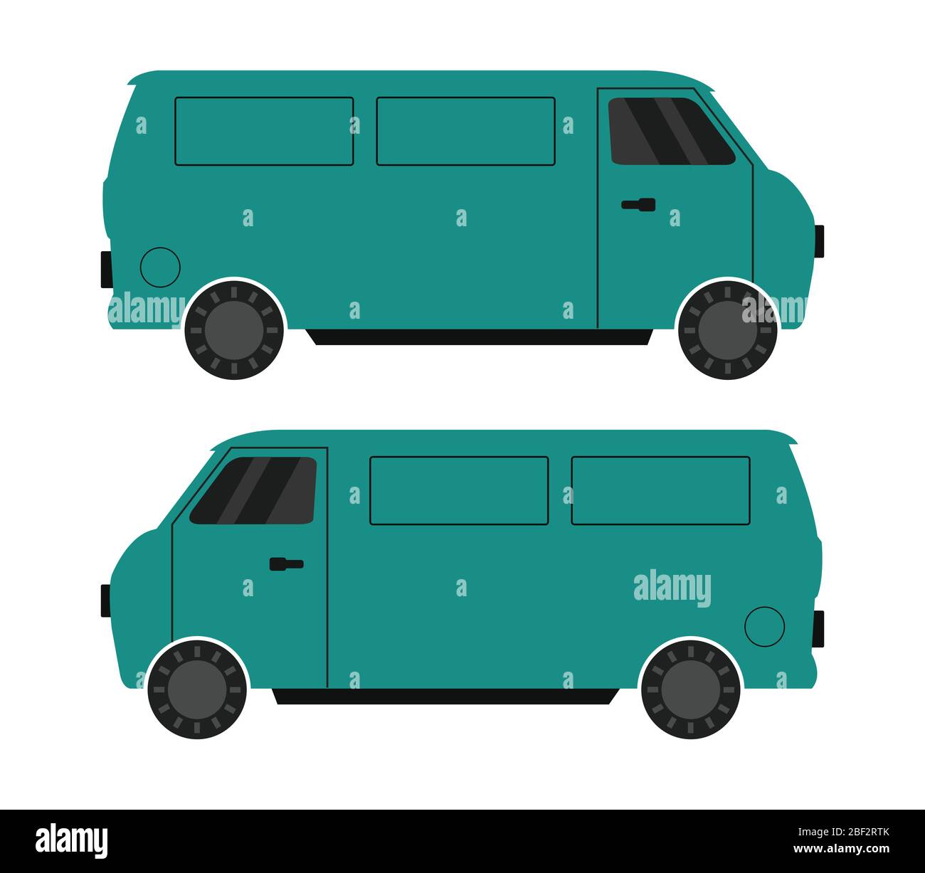 van icon illustrated in vector on white background Stock Vector Image ...