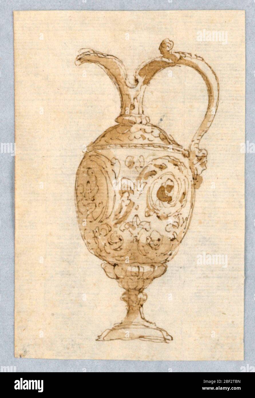 Design for a Pitcher. Vertical rectangle showing design for a pitcher ...