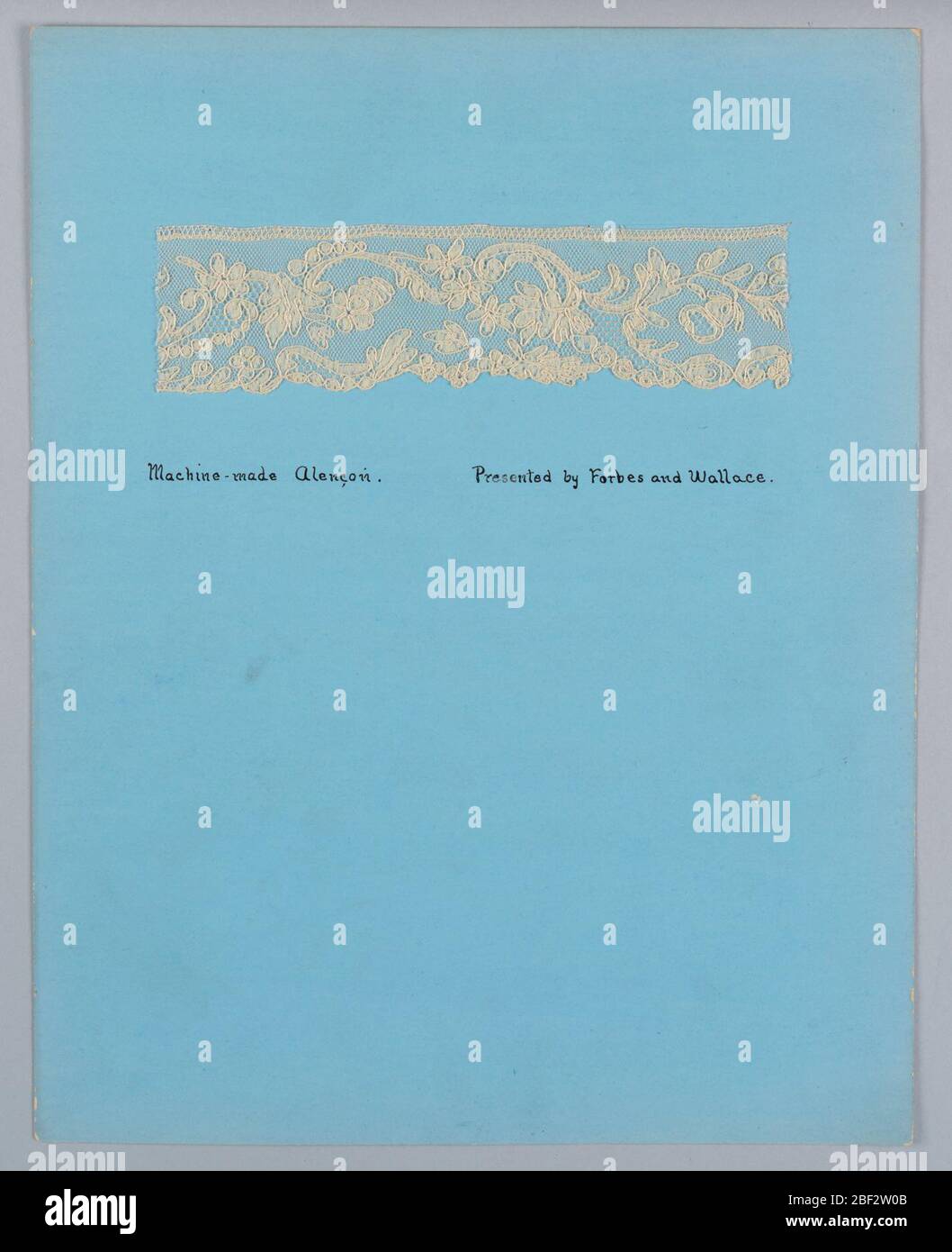 Sample book page. Two hundred and eight samples of machine-made ...