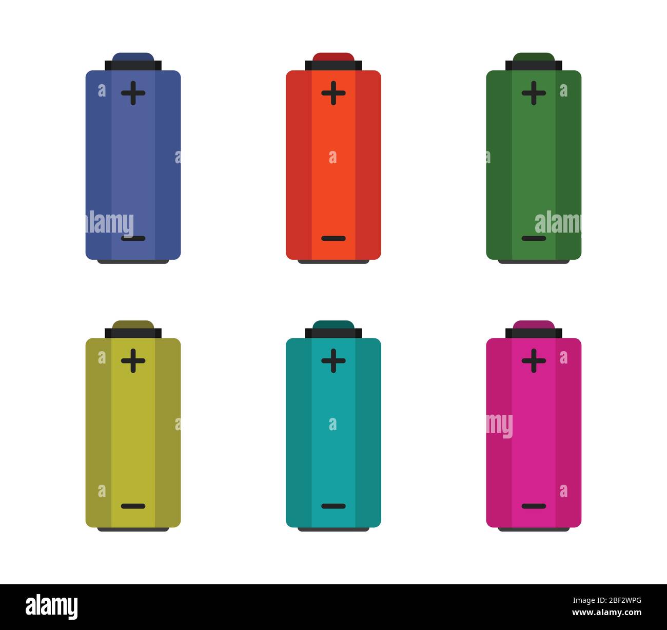 battery icon illustrated in vector on white background Stock Vector ...