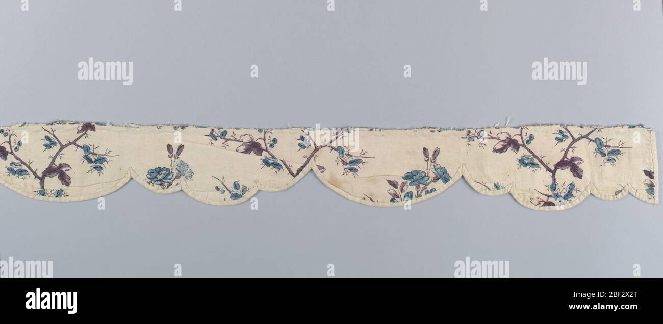 Fragment. Stylistic flowers in purple, light blue and black on an off ...