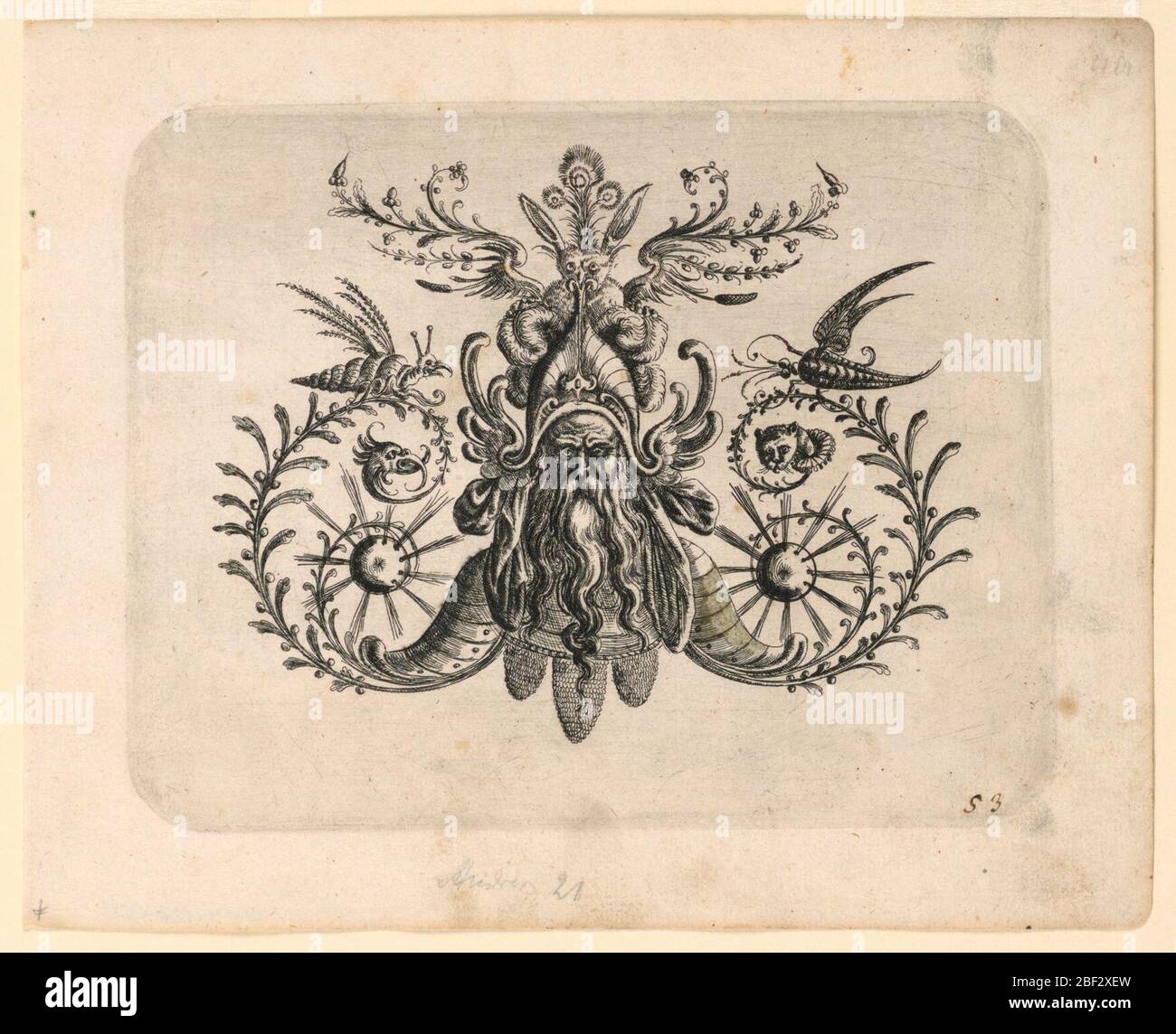 Plate 53 from New Grotteken Buch New Grotesque Book. Ornamental motif ...