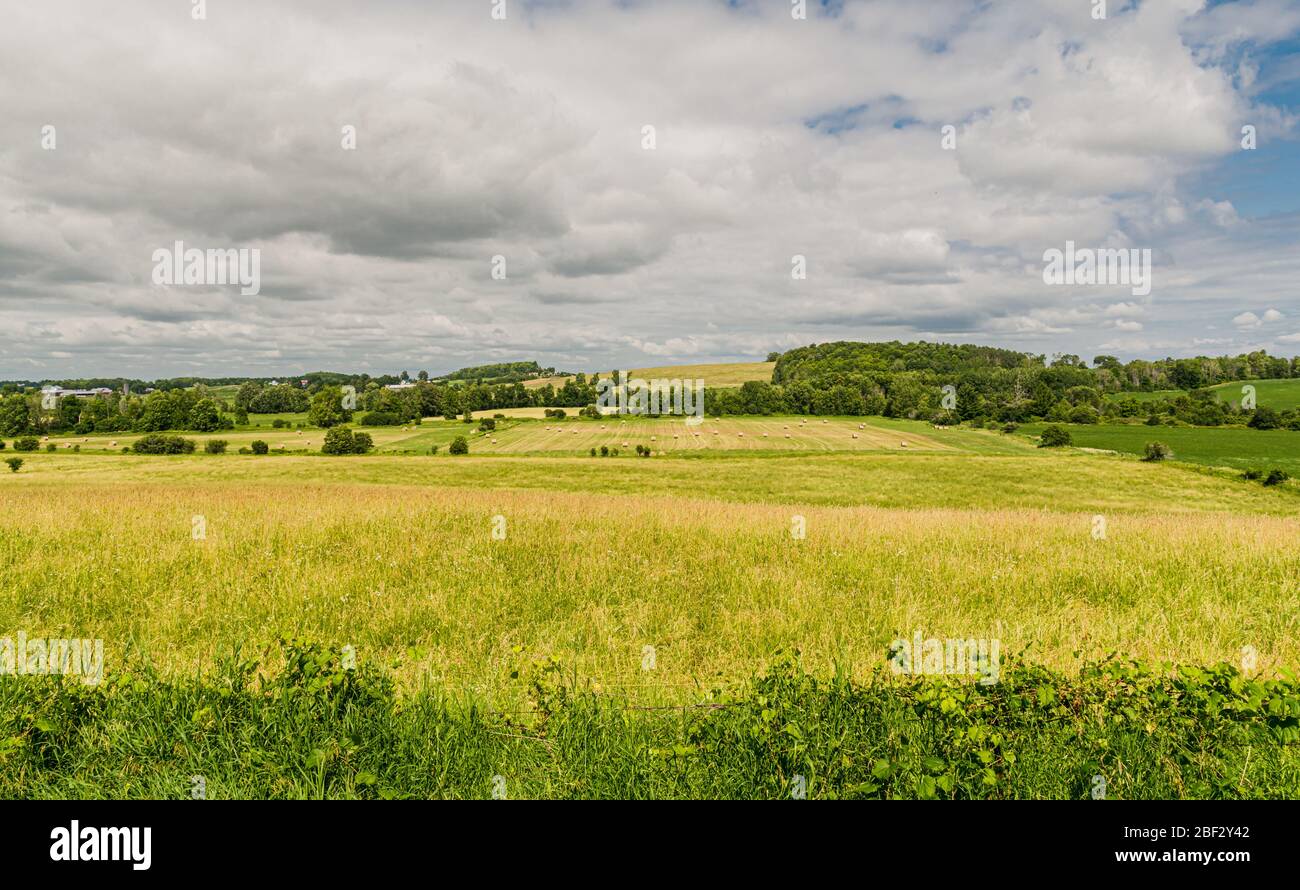 Rural Farm Fields landscape Stock Photo - Alamy