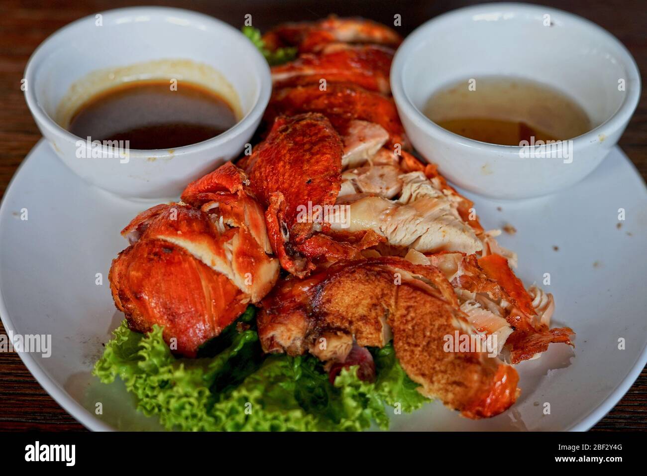 Chicken Roasted, Food, Bogor, West Java, Indonesia Stock Photo - Alamy