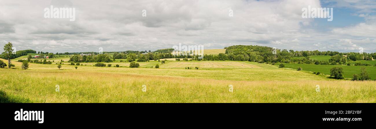 Rural Farm Fields landscape Stock Photo - Alamy