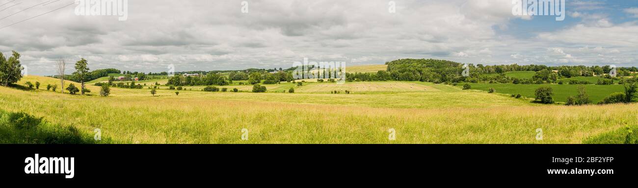 Rural Farm Fields landscape Stock Photo - Alamy