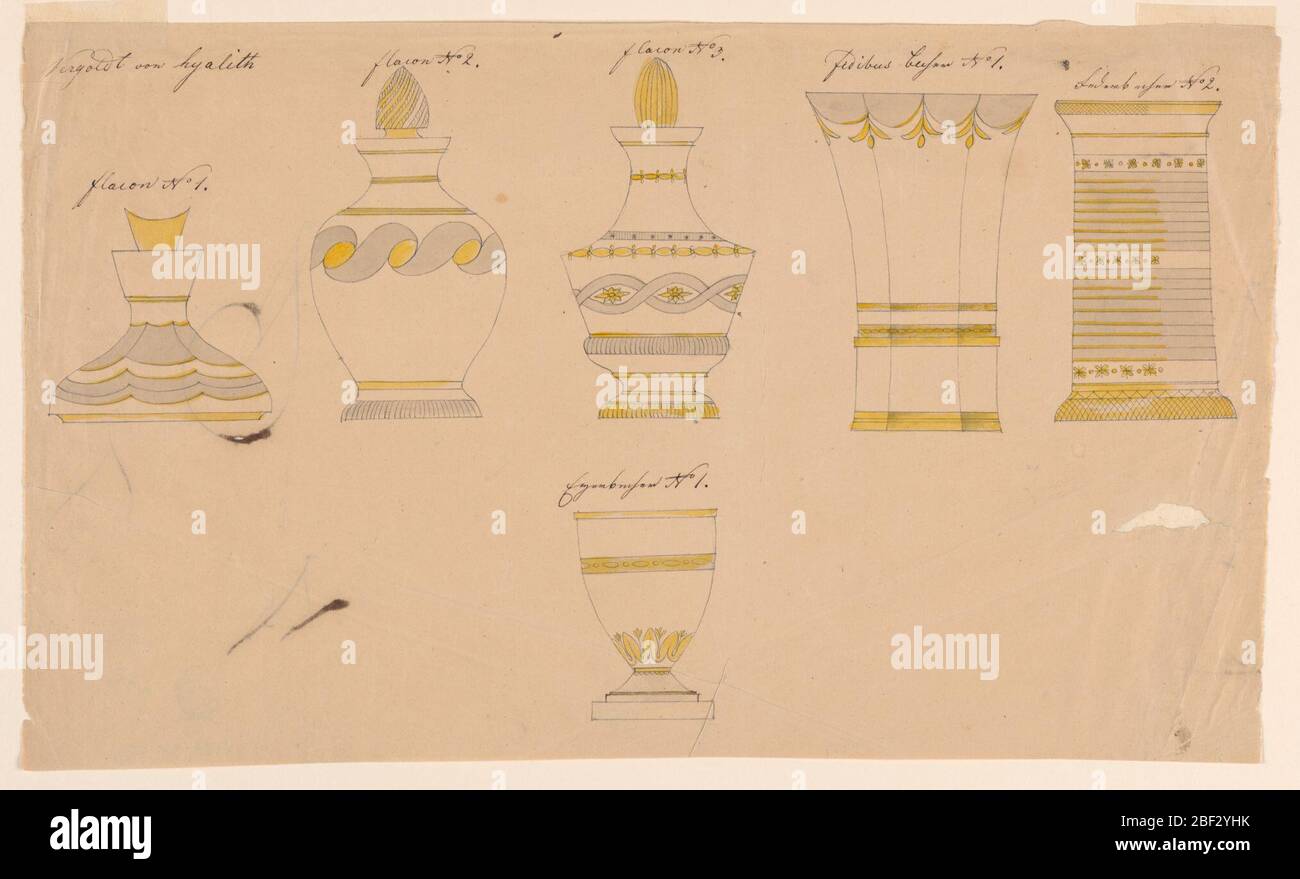 Designs for Cups and Bottles. Horizontal rectangle. Designs for cups ...