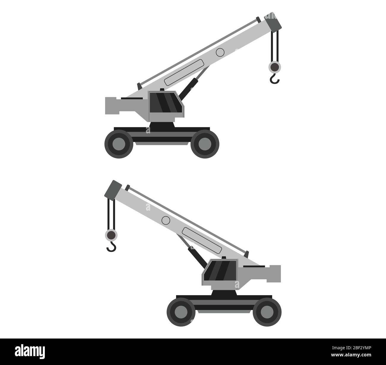 crane icon illustrated in vector on white background Stock Vector Image ...