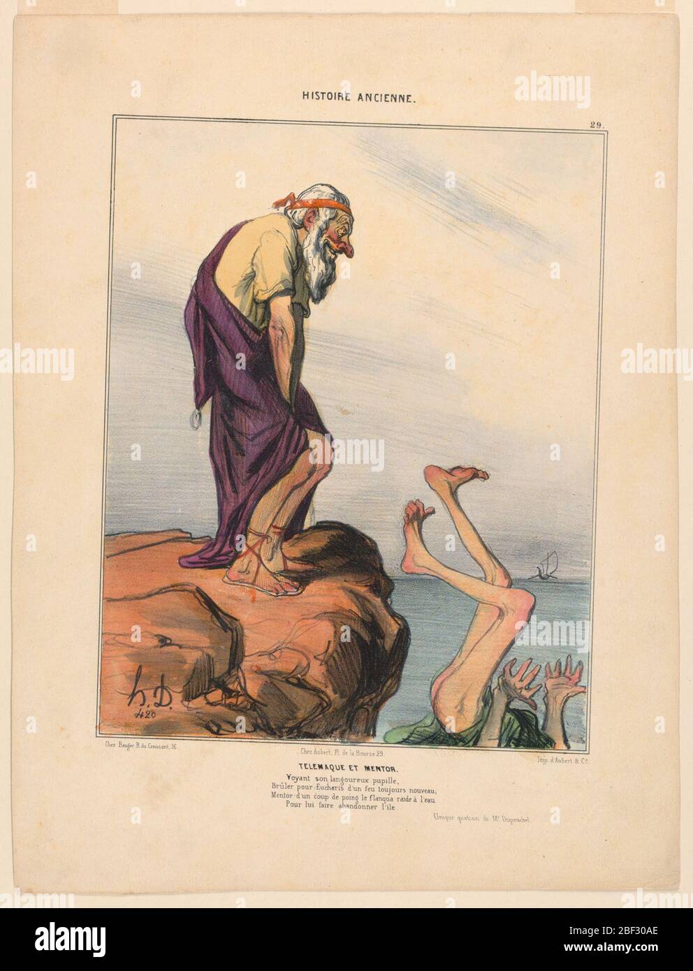 Telemaque et Mentor plate 29 from the Histoire Ancienne Stock Photo - Alamy