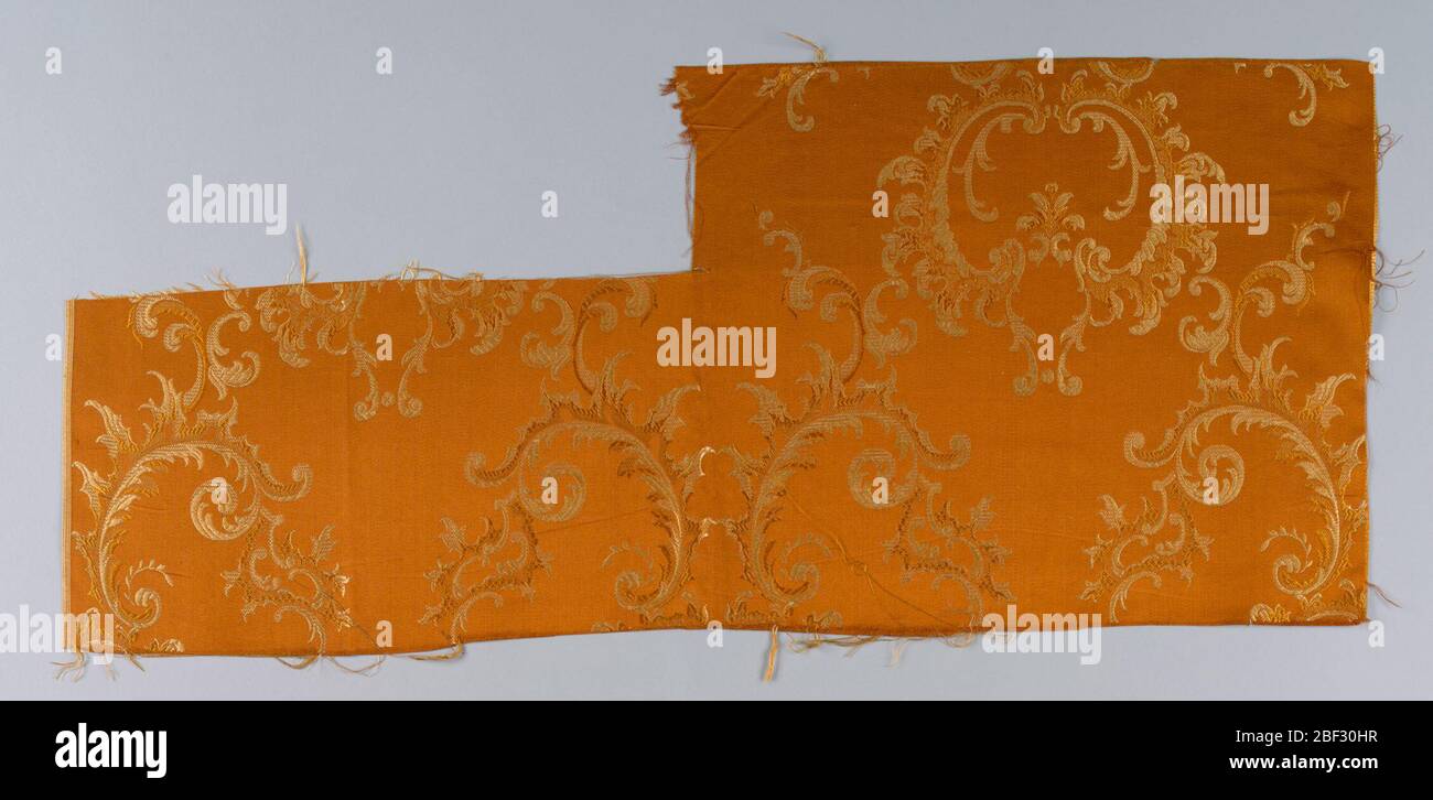 Samples. a. rust color ground with 2 shades of gold colorb. rust color ...