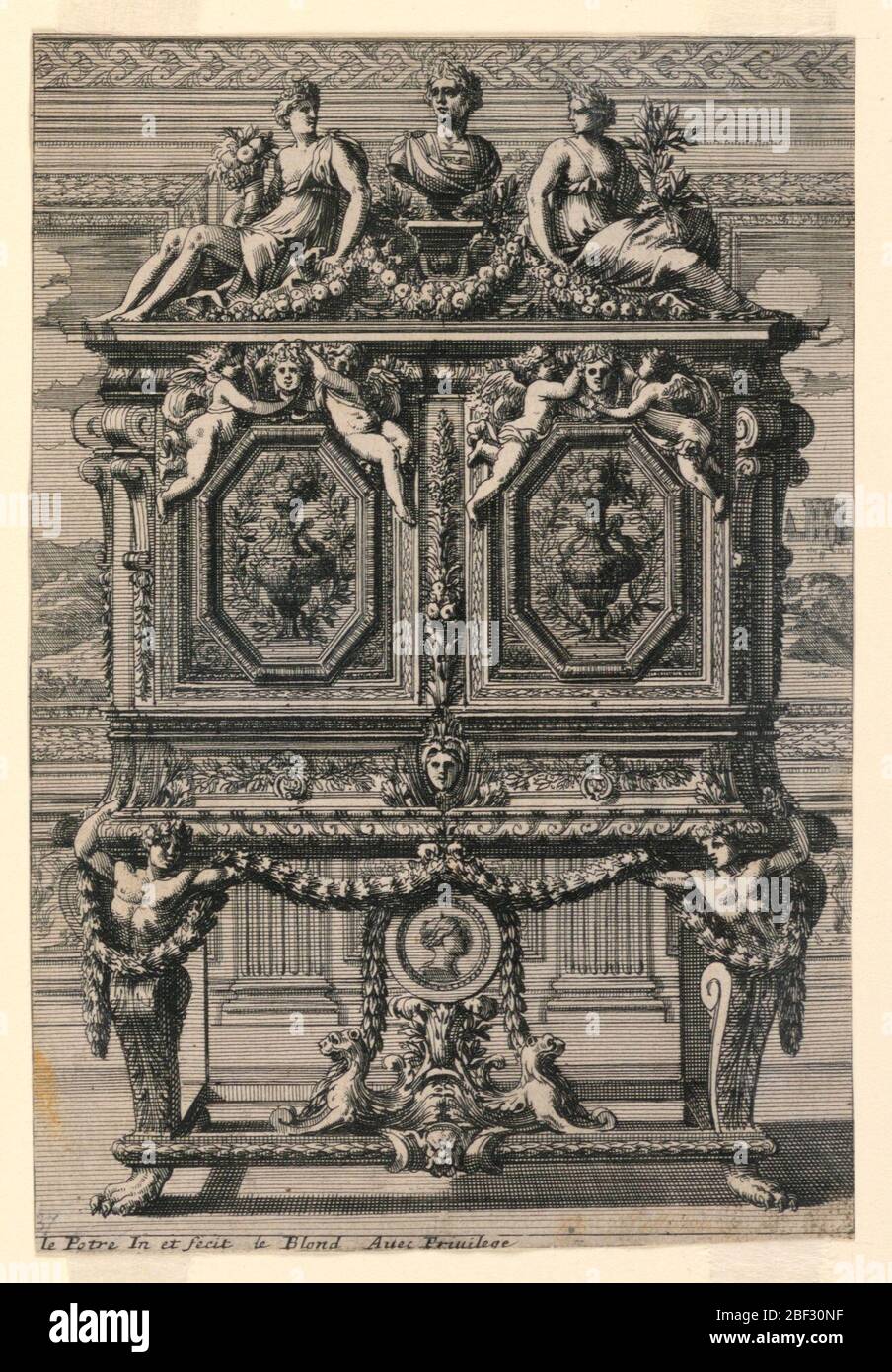 Cabinet on Stand Stock Photo - Alamy
