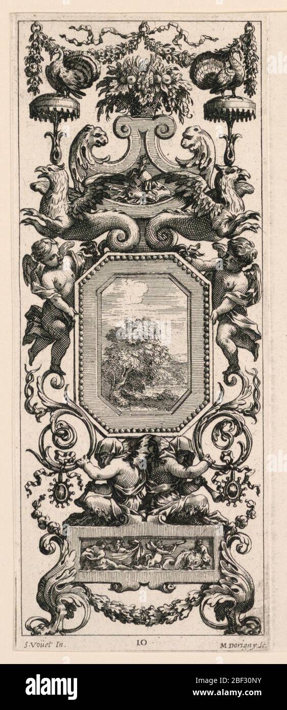 Grotesque Panel plate 10. Grotesque panel with octagonal medallions ...