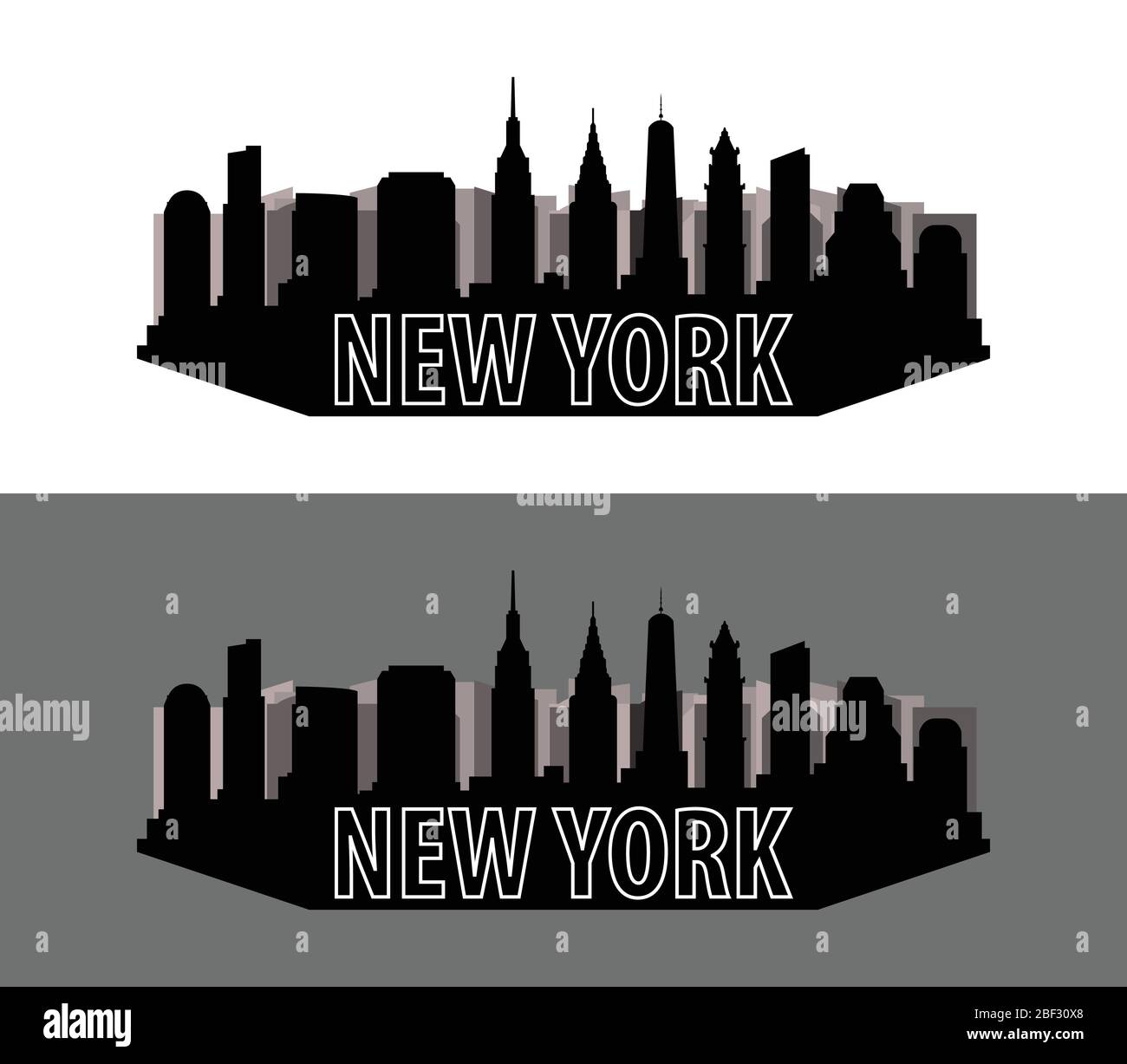 New York icon illustrated in vector on white background Stock Vector ...