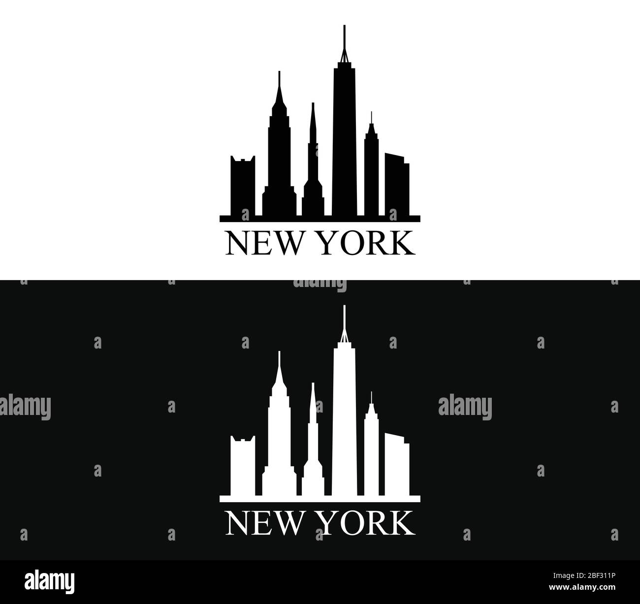 New York icon illustrated in vector on white background Stock Vector ...