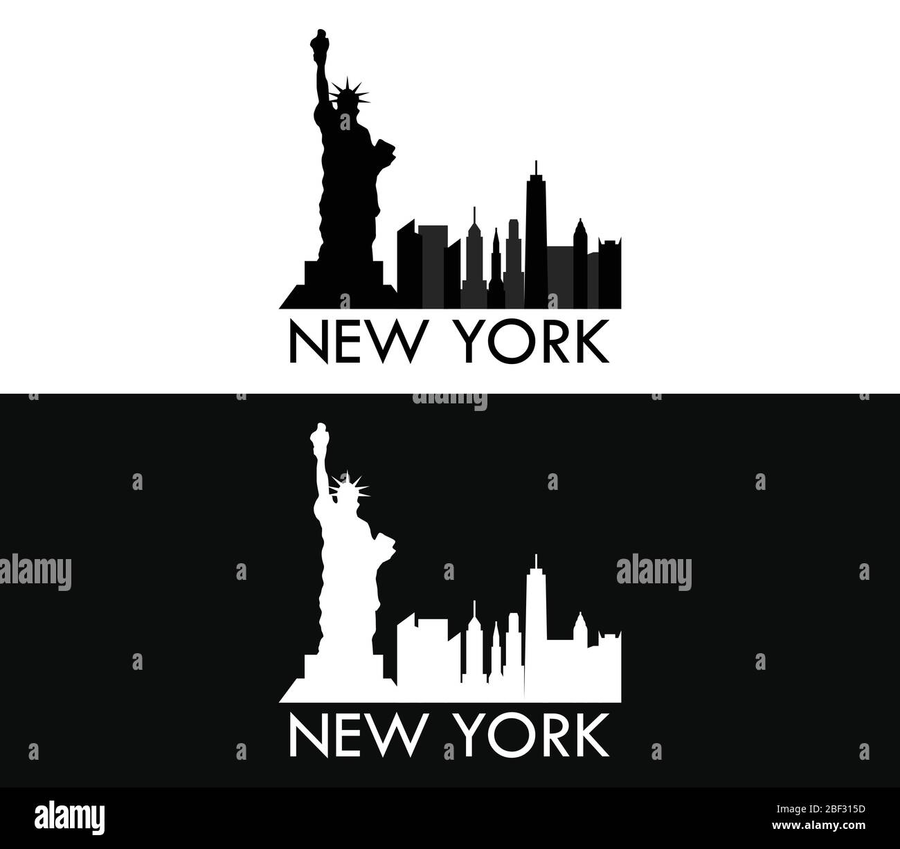 New York icon illustrated in vector on white background Stock Vector ...
