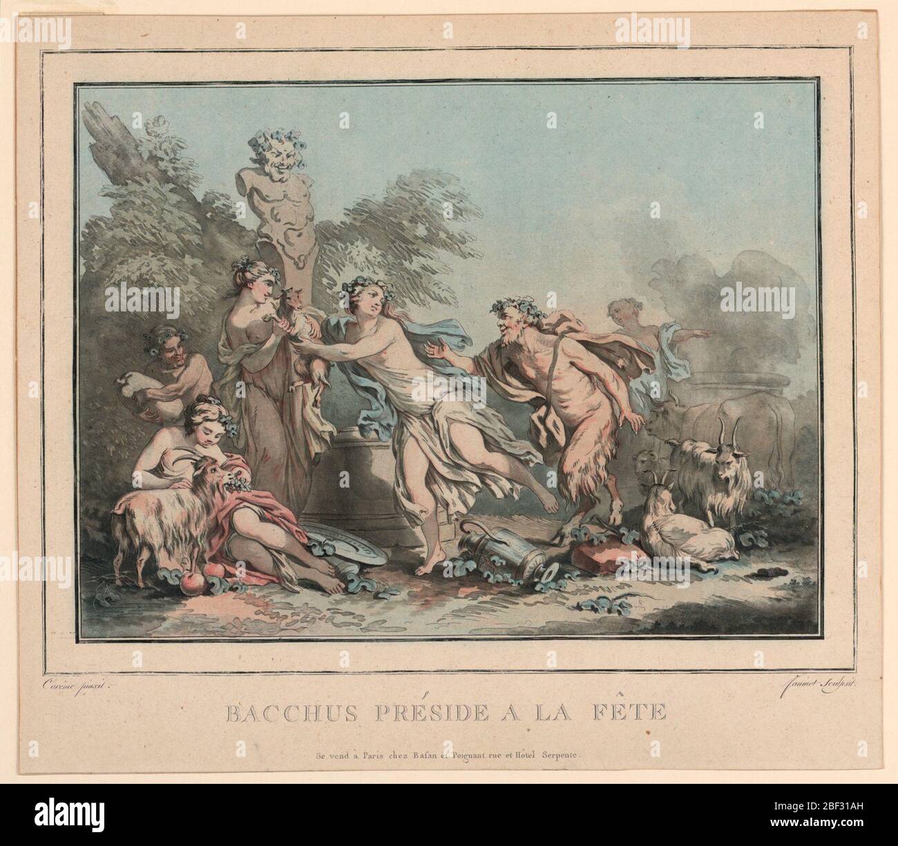 Nymphs and Satyrs Before a Herm Stock Photo - Alamy