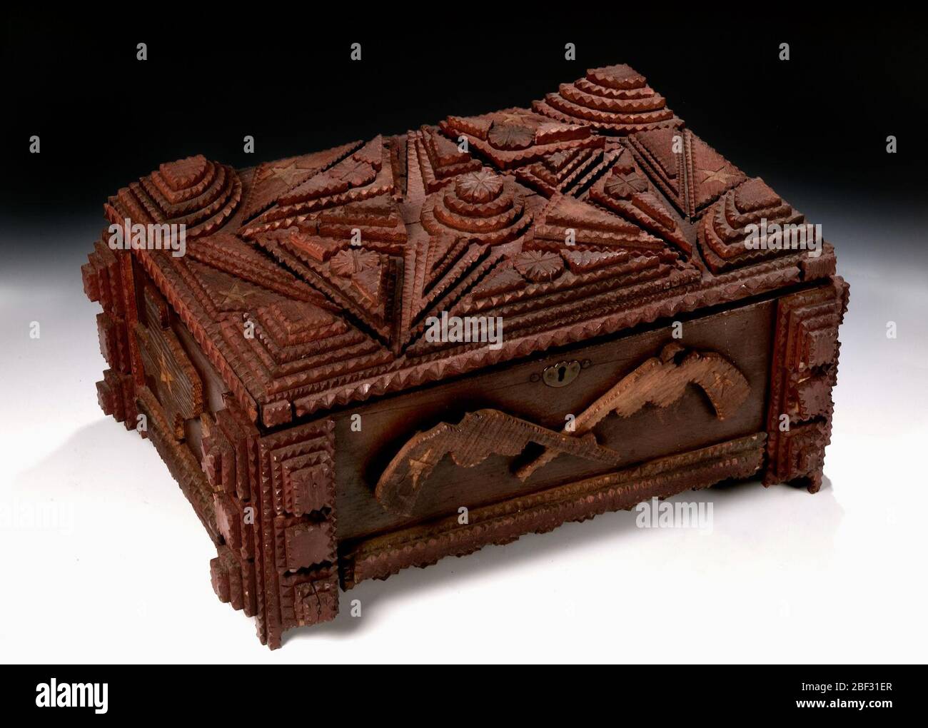 Texas Tramp Art Box Stock Photo - Alamy