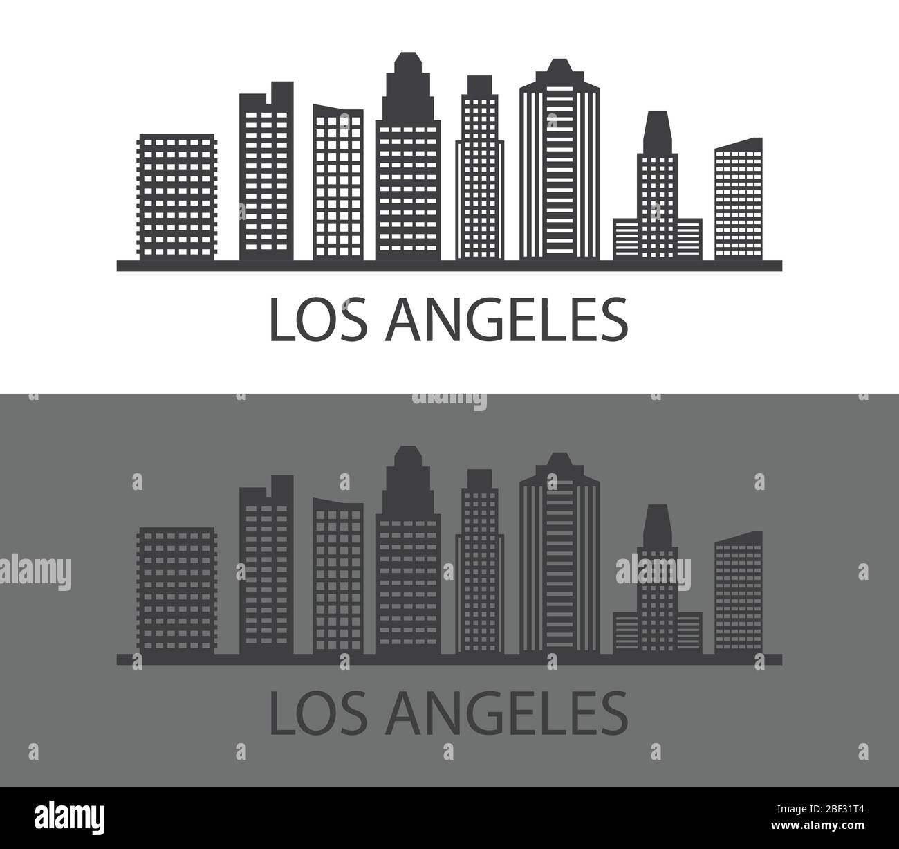 Los Angeles icon illustrated in vector on white background Stock Vector ...
