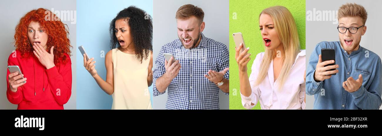 Mobile phones collage hi-res stock photography and images - Alamy