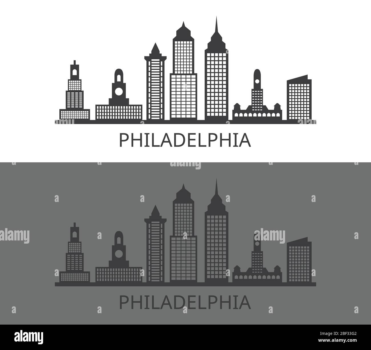 Philadelphia icon illustrated in vector on white background Stock ...