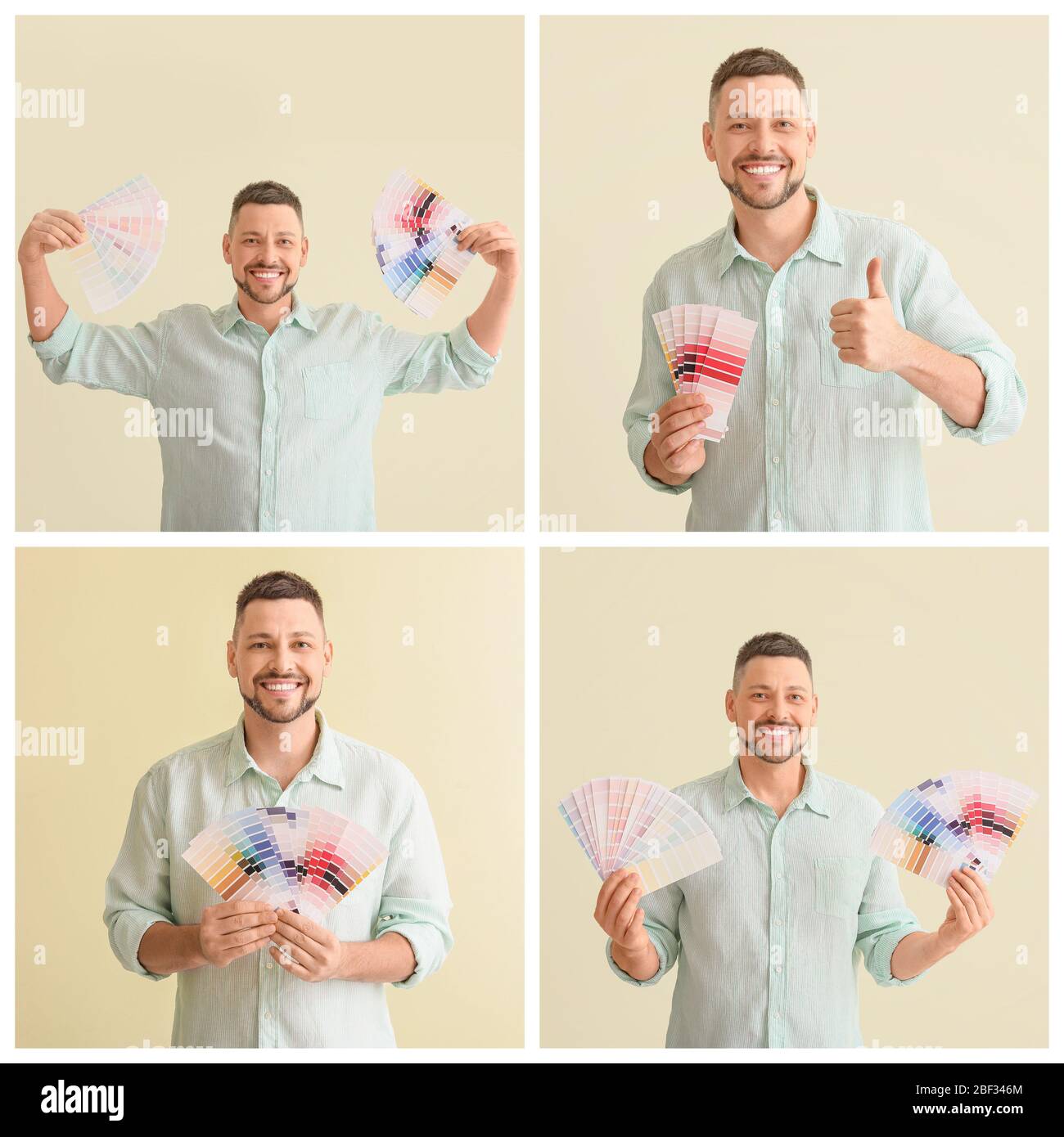 Modern art collage light Cut Out Stock Images & Pictures - Alamy