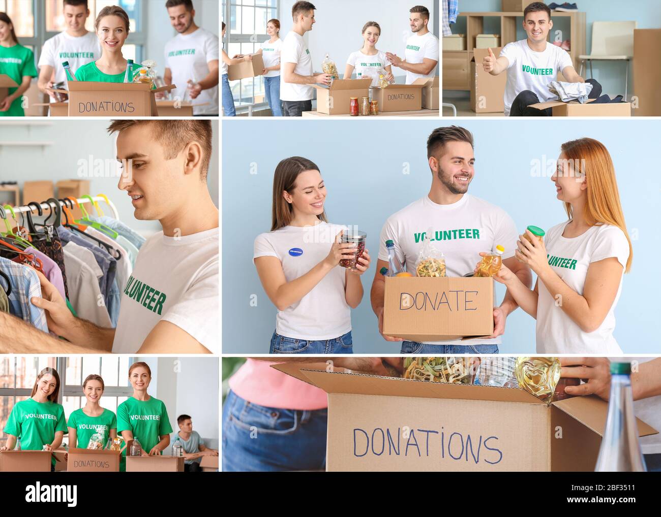 Poverty photos collage hi-res stock photography and images - Alamy