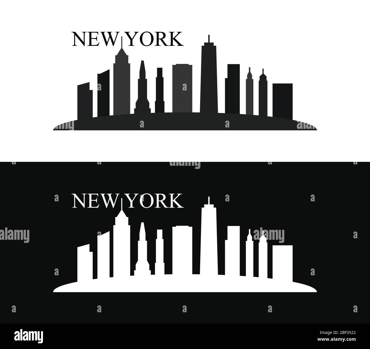 New York icon illustrated in vector on white background Stock Vector ...