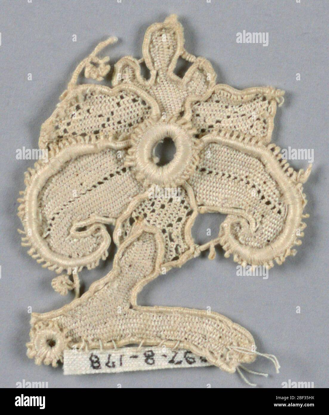 Fragment. Fragment in a design of a flower with five petals, stem and a ...