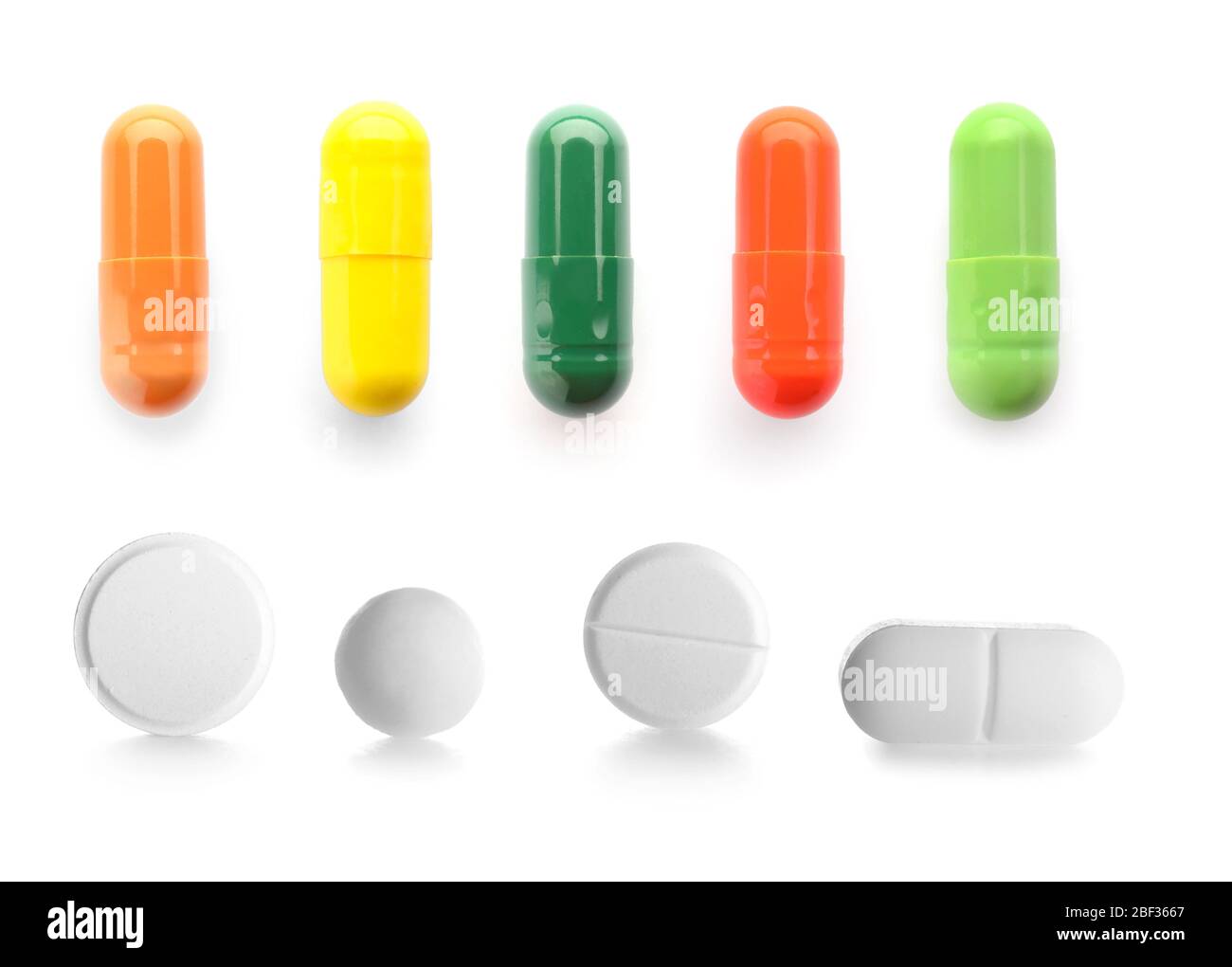 Set different antibiotic pills Cut Out Stock Images & Pictures - Alamy