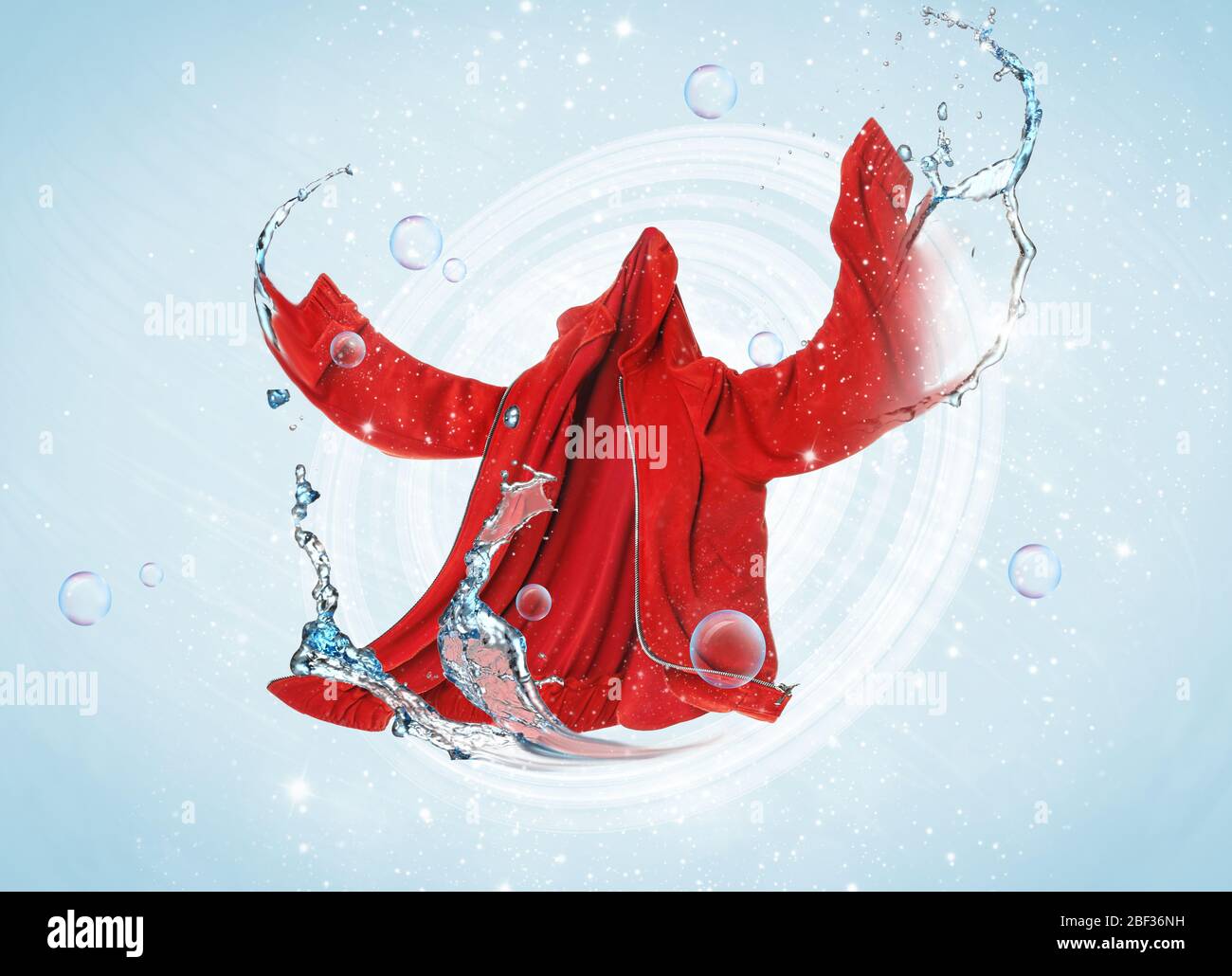 Clothes in water store
